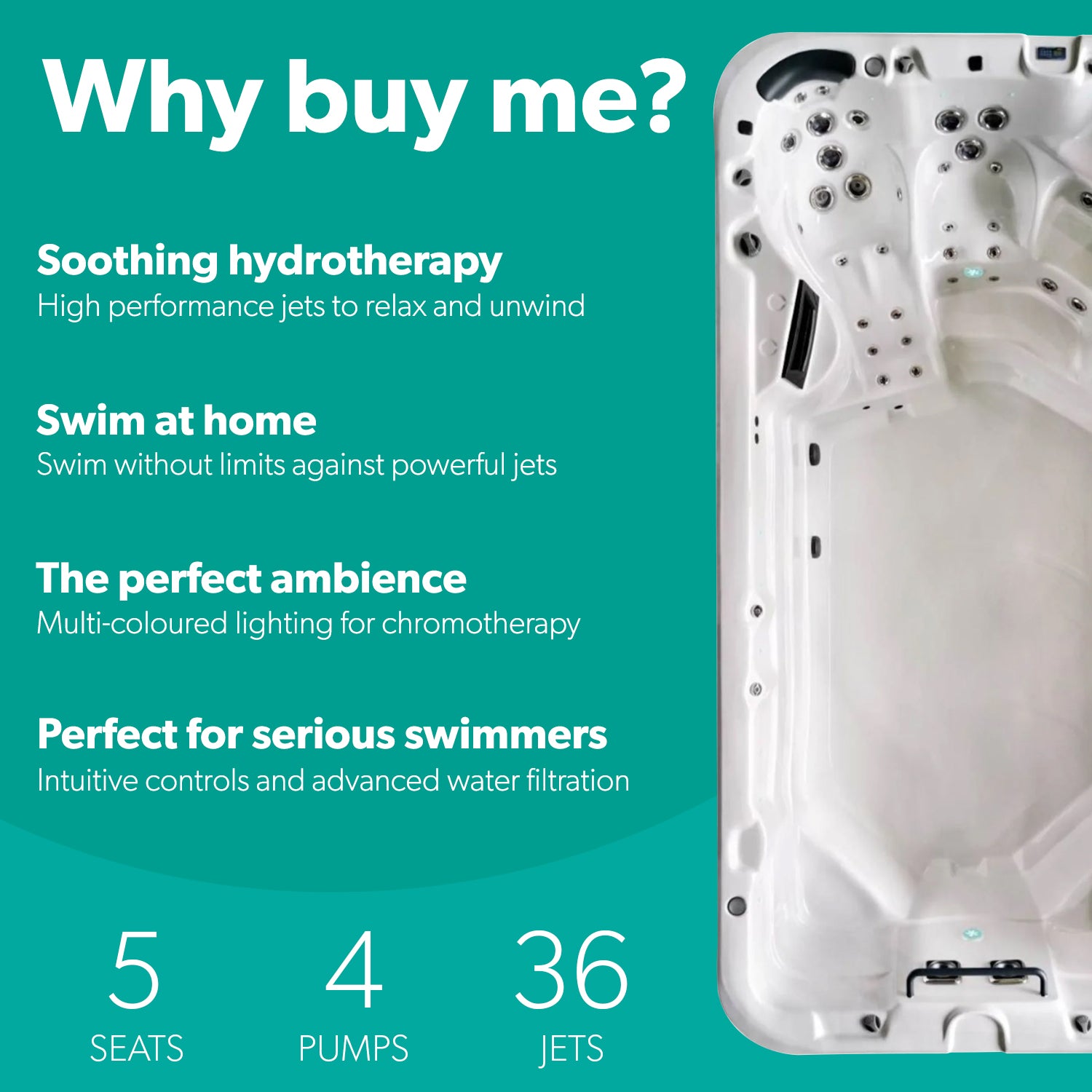 Sun & Soul - Soul 6000™ Swim Spa | Outdoor Living