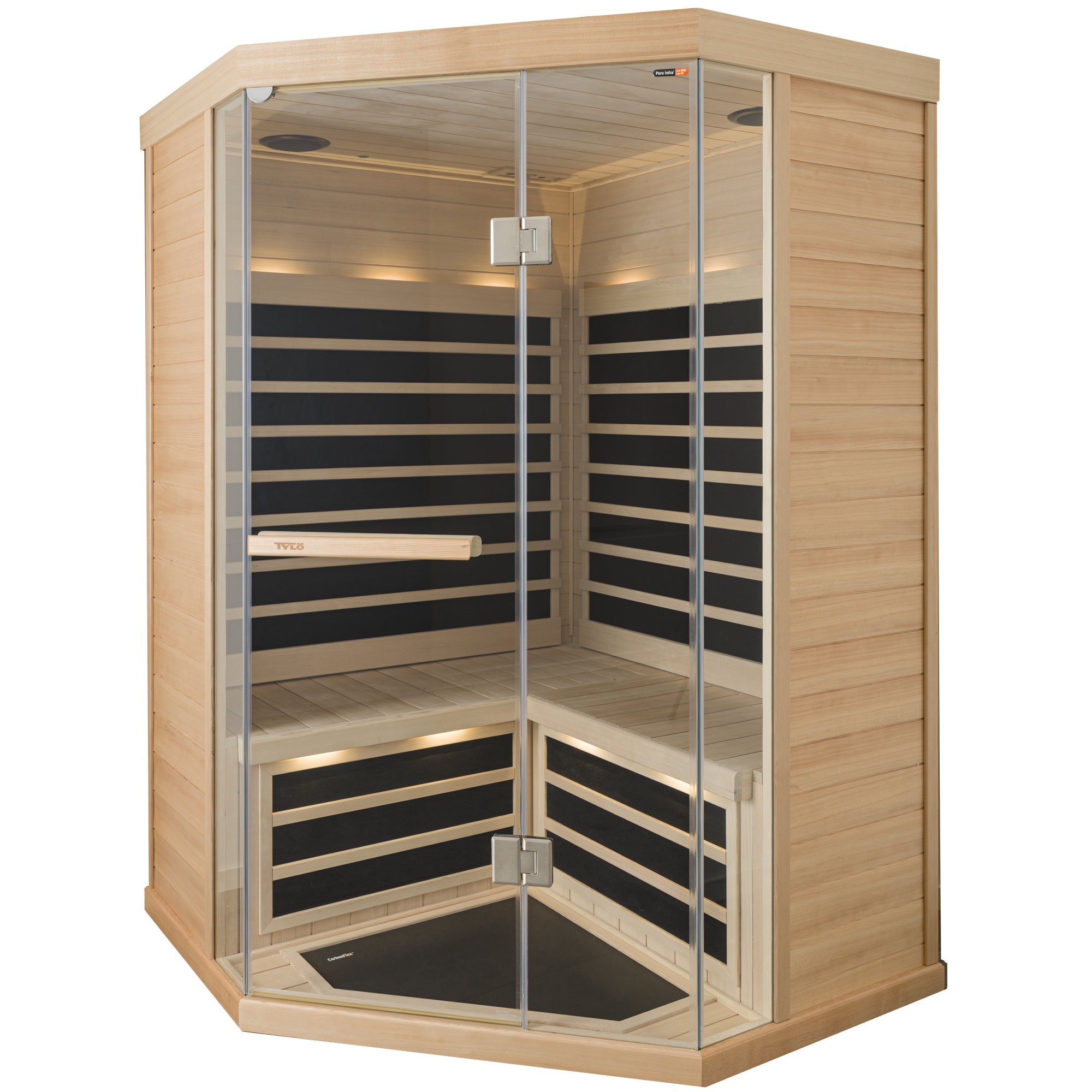 Tylö T870H 3 Person Infrared Corner Sauna – Outdoor Living