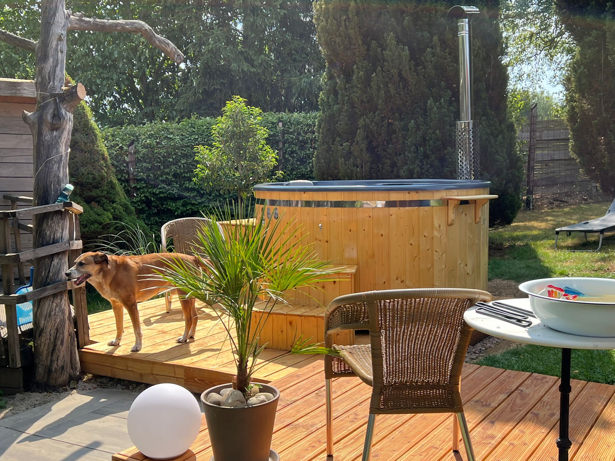 Outdoor Elite Wood Fired Hot Tub - 4 to 6 Person Hot Tub | Outdoor Living