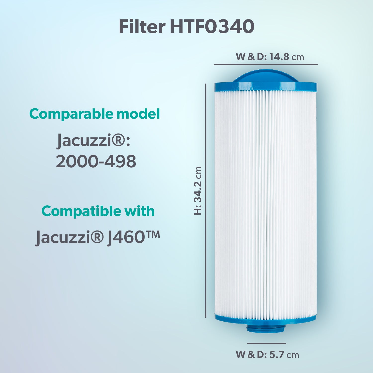 Jacuzzi® J460™ Large 40sq ft Hot Tub Filter - 2000-498 | Next Day ...